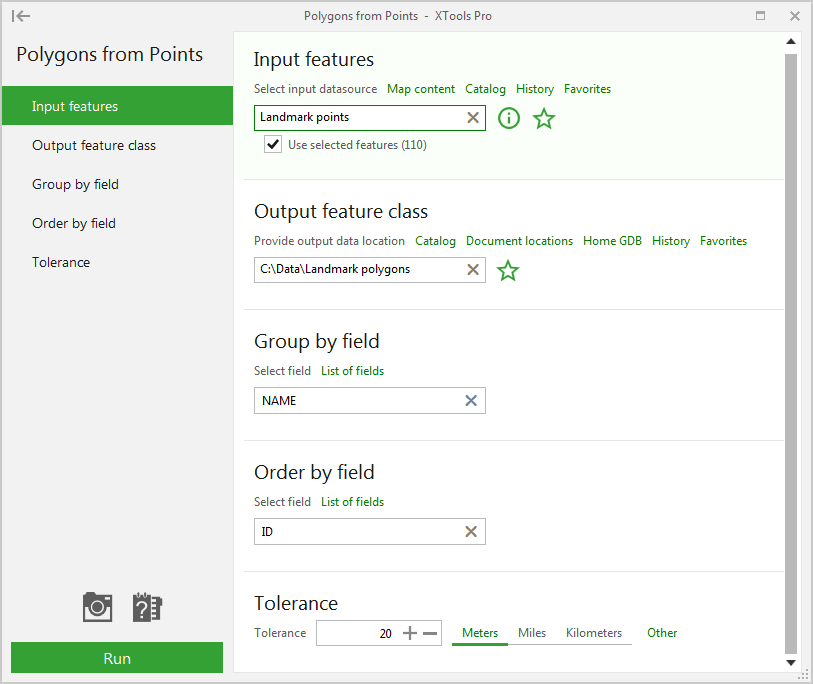 XTools Pro Help - Polygons from Points