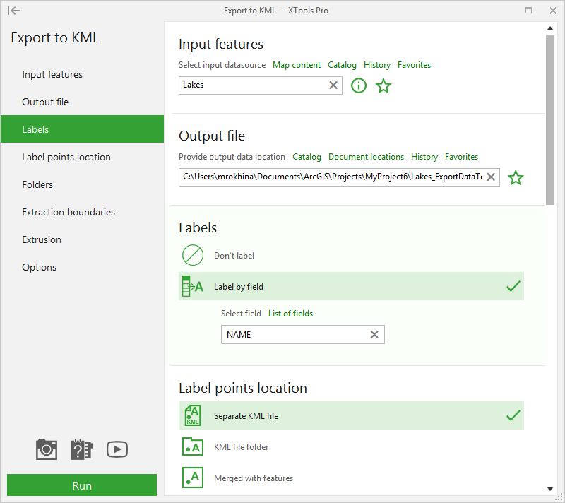 XTools Pro Help - Export to KML