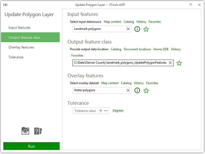 XTools Pro Help - Update Polygon Layer