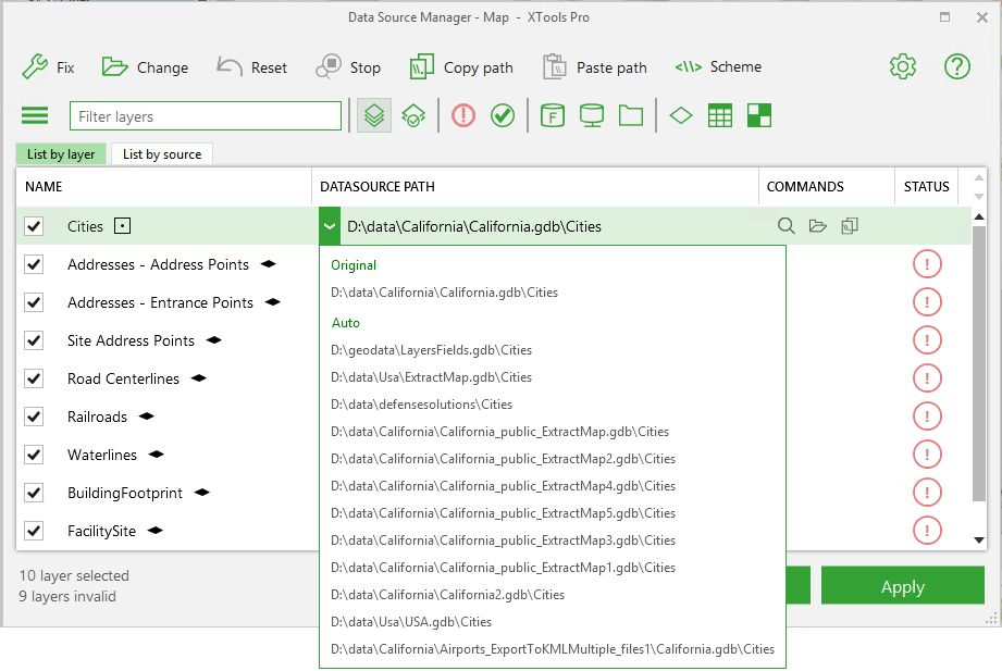 XTools Pro Help - Data Source Manager