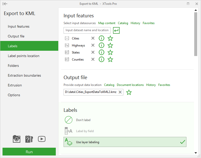 XTools Pro Help - Export to KML