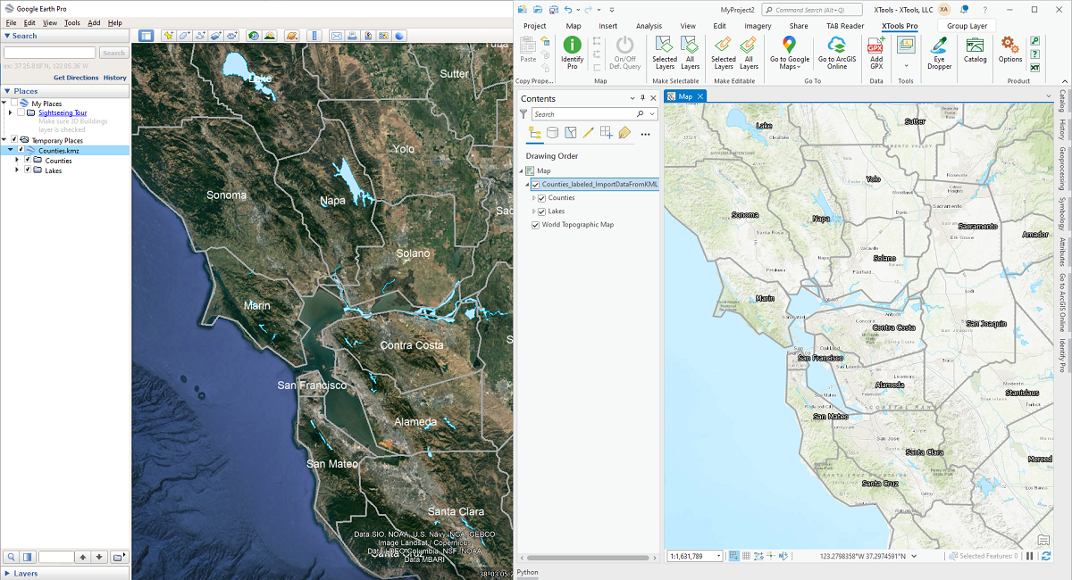 XTools Pro Help - Import from KML