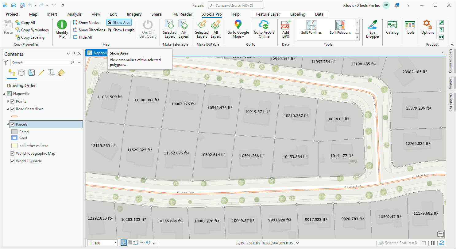 XTools Pro Help - Show Area