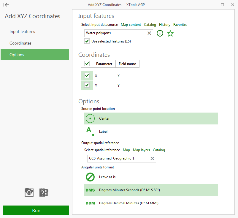 XTools Pro Help - Add XYZ Coordinates