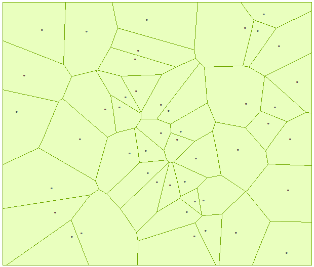 XTools Pro Help - Thiessen Polygons