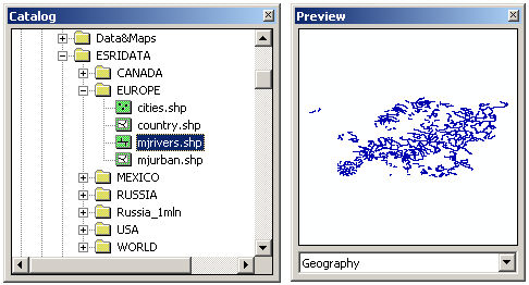 XTools Pro Help - Catalog: Tab and Dockable Window in ArcMap