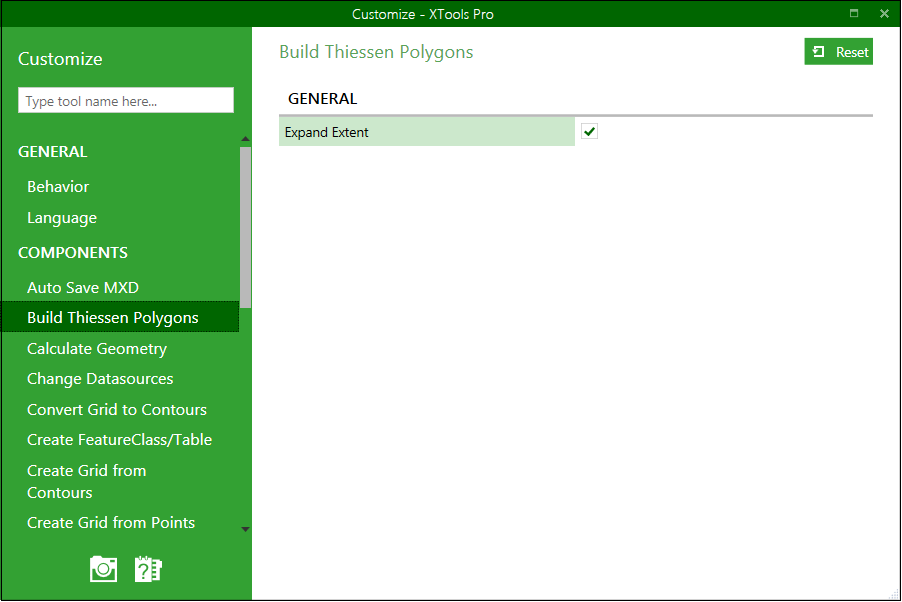 XTools Pro Help - Customizing "Build Thiessen Polygons" tool