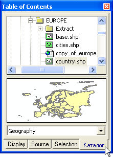 Справка XTools Pro - Каталог в ArcMap