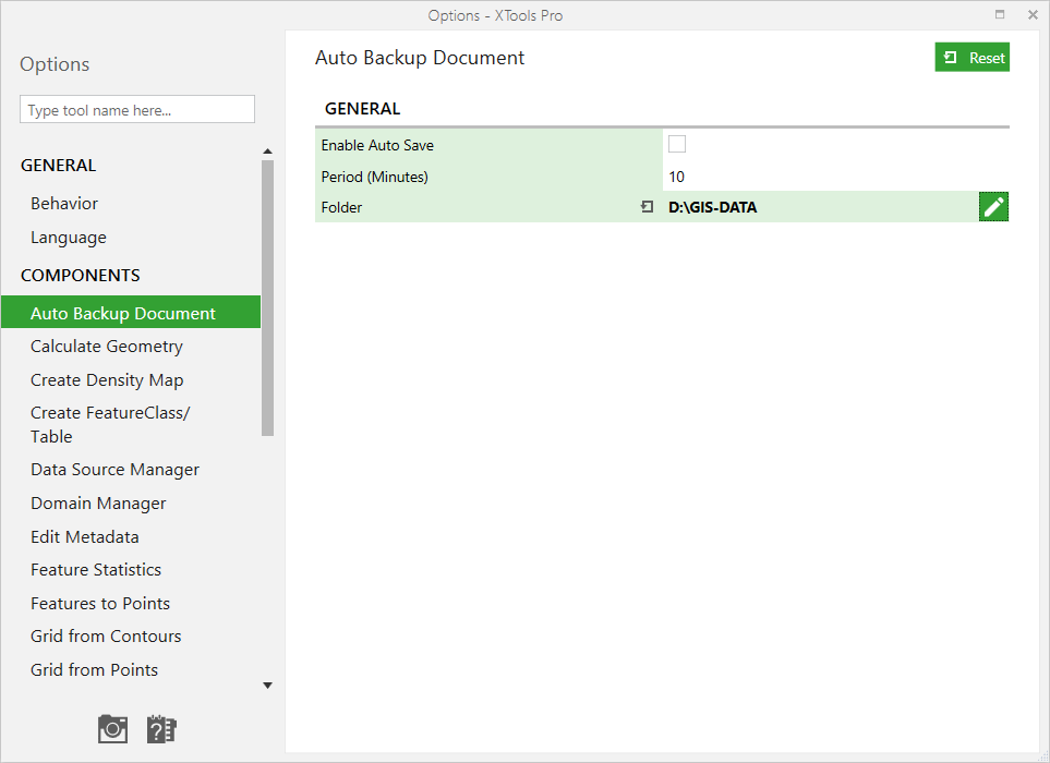 XTools Pro Help - Customizing "Auto Backup Document"