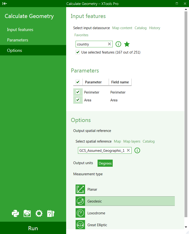 XTools Pro Help - Calculate Geometry