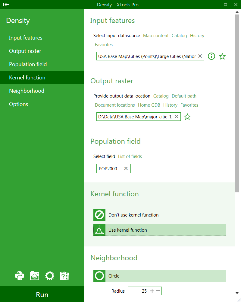 XTools Pro Help - Create Density Map