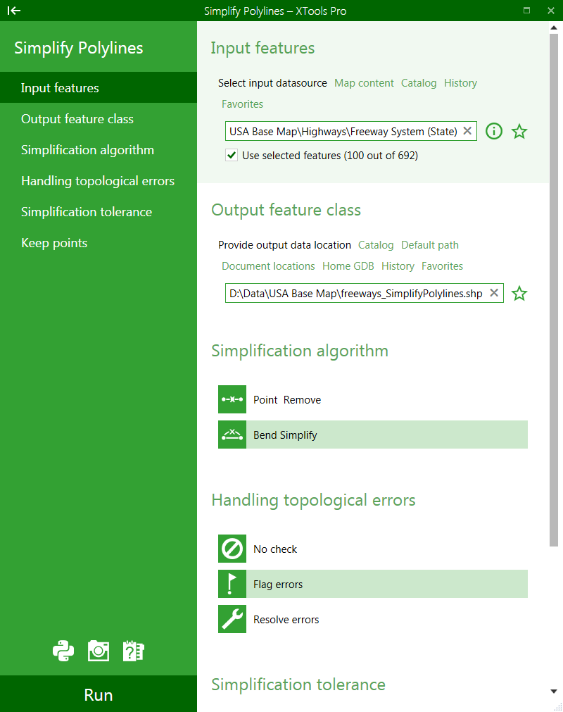 XTools Pro Help - Simplify Polylines