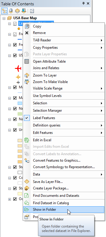 XTools Pro Help - Show in Folder