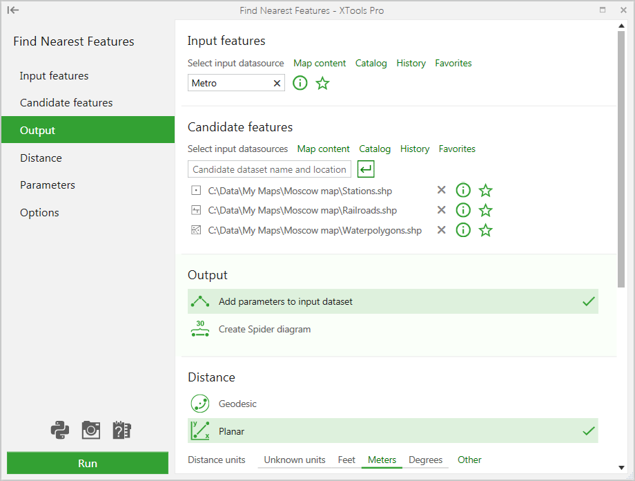 XTools Pro Help - Find Nearest Features