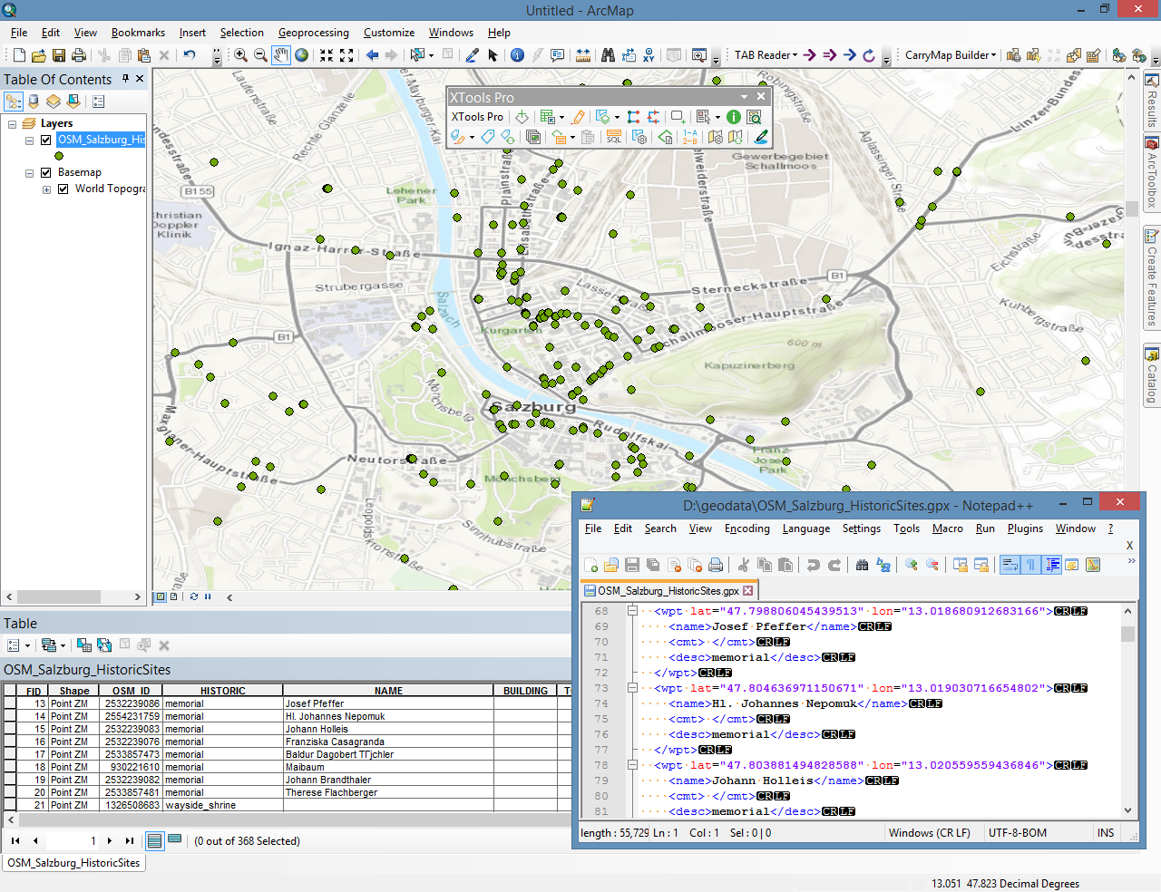 XTools Pro Help - Export to GPX