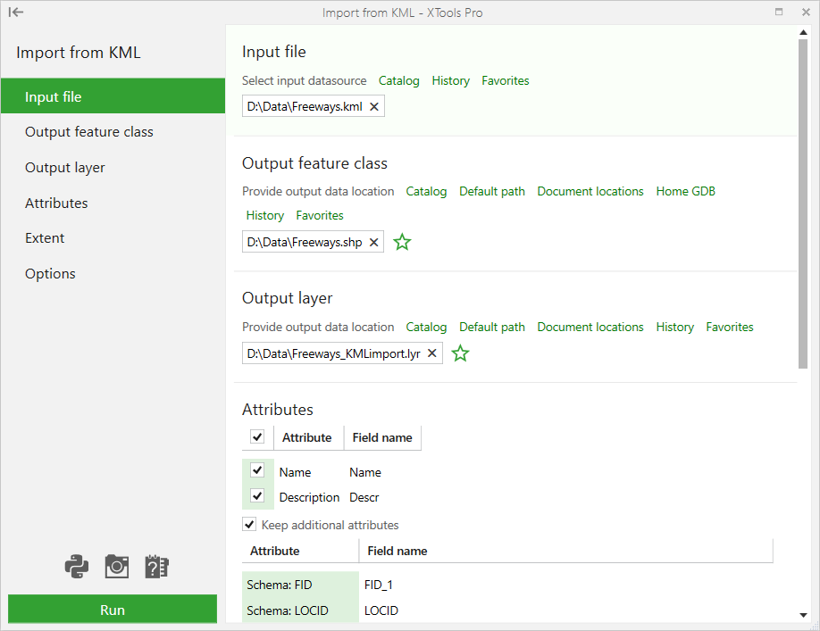 XTools Pro Help - Import from KML